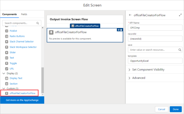 Use with Screen Flow (for OFC Ver.1) | Office File Creator Instruction ...